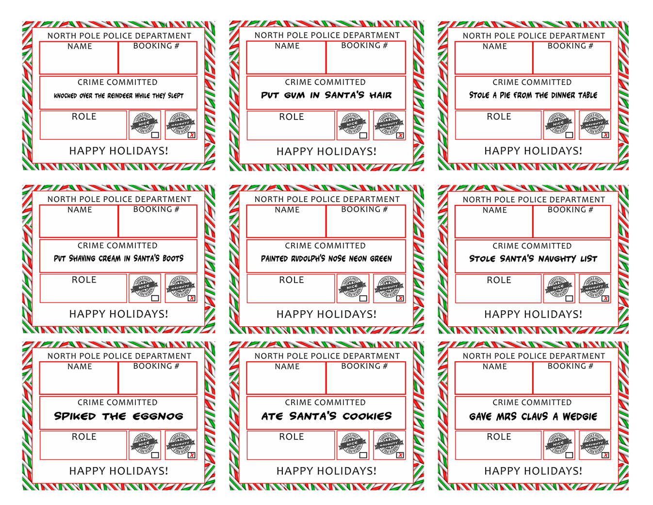 Santa's Naughty List Printable Sign | Naughty List | Christmas Party